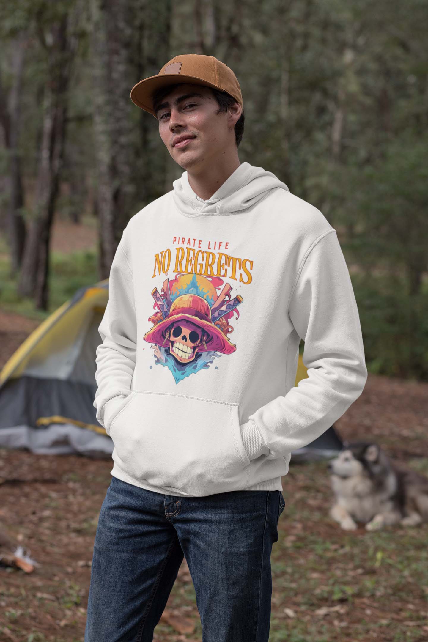 Pirate Life, No Regrets – Hoodie – Shoebill