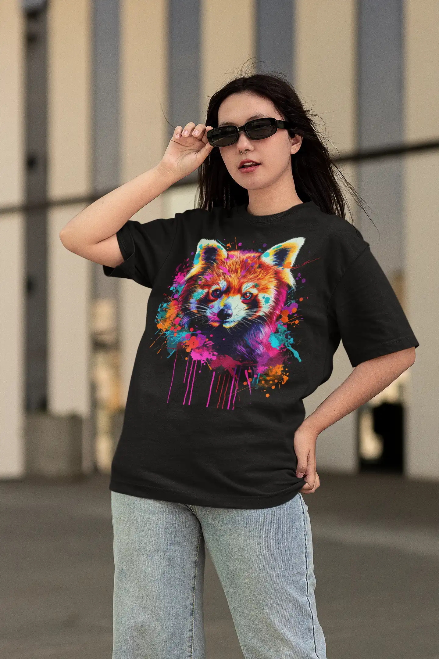 Red Panda- Drip-Black DS » Shoebill - Print Your Style